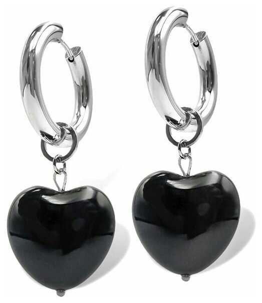 Серьги-трансформеры, оникс