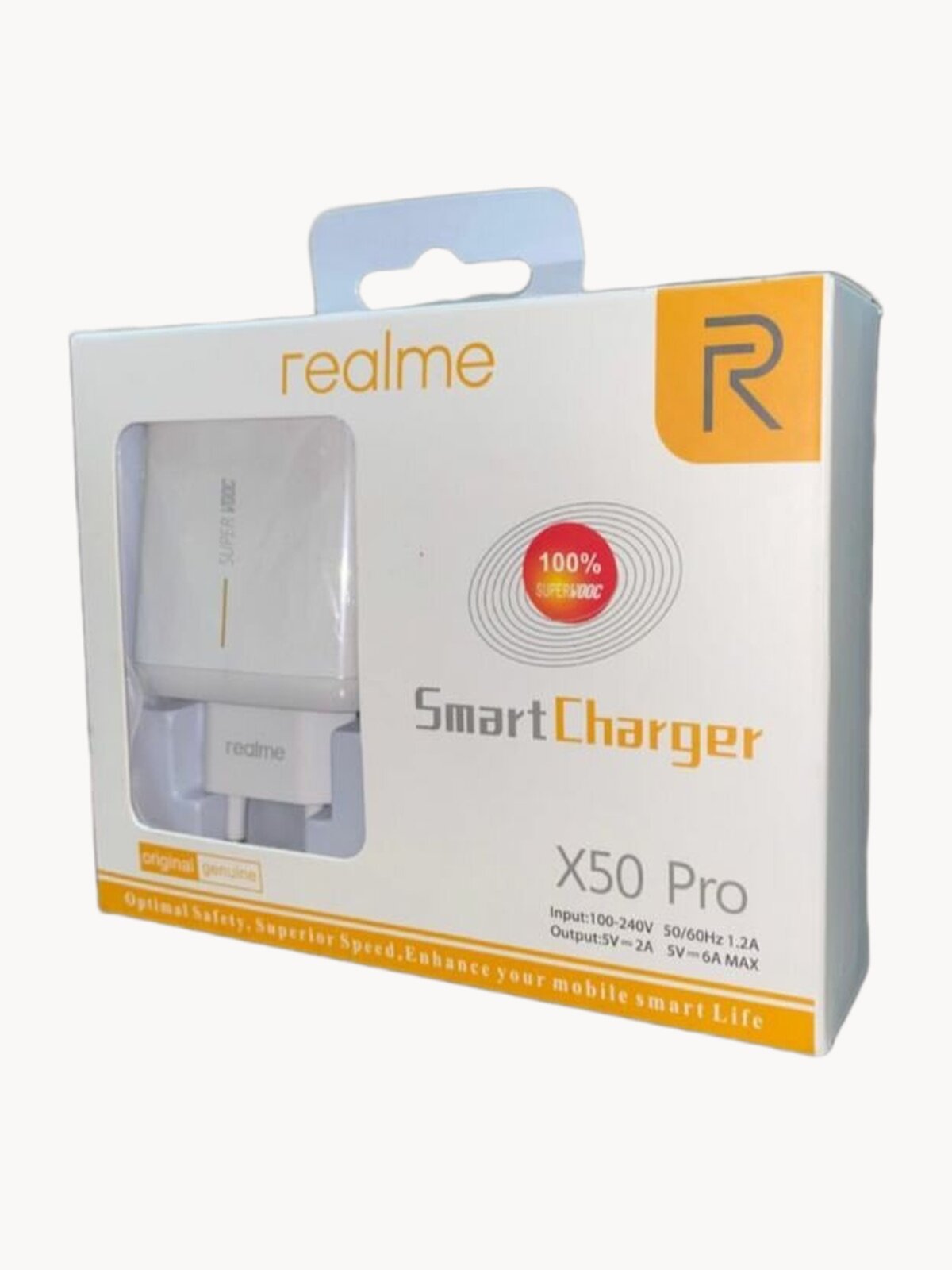 Зарядное устройство для Realme SUPER VOOC 65W VCA7GACH+Кабель USB-Type-C