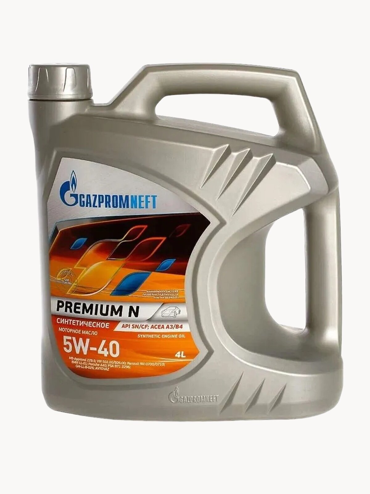 Масло моторное GAZPROMNEFT PREMIUM N 5W40 синтетика 4 л 253140423