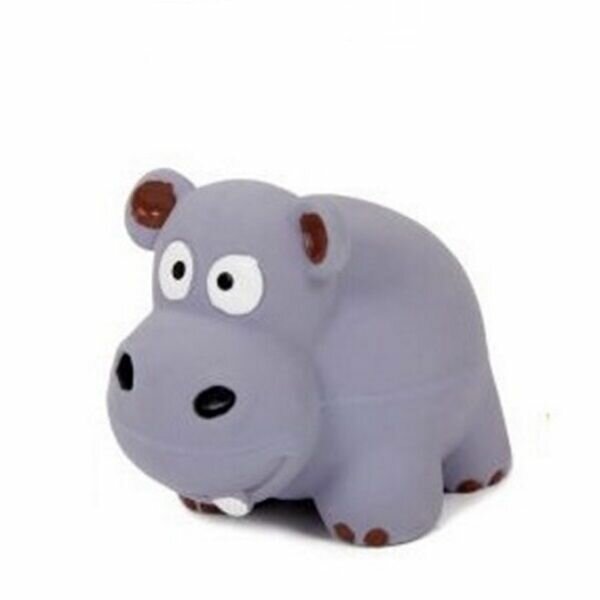 HOMEPET Игрушка для собак бегемот с пищалкой латекс PCC92430-B; 8 см