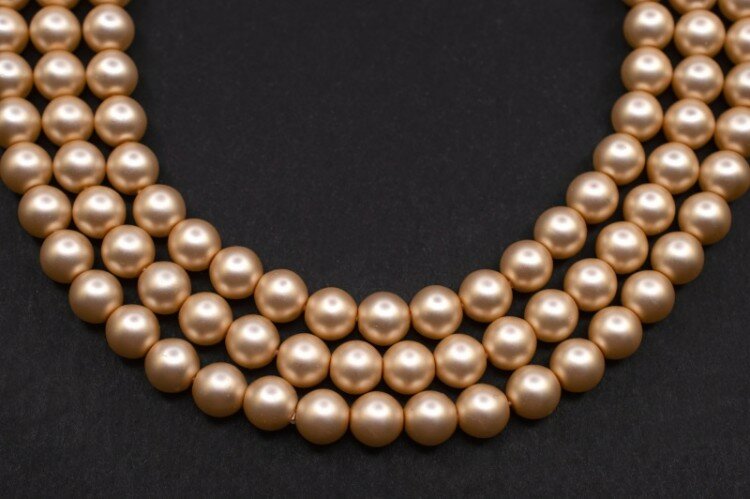 Жемчуг Preciosa, цвет 70114 матовый молочный, 6мм, 10шт