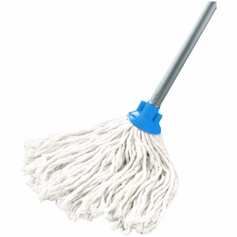 Насадка МОП для швабры OfficeClean Professional, веревочная, крепл. еврорезьба, хлопок, ворс 27см, 140г, белая, 303275