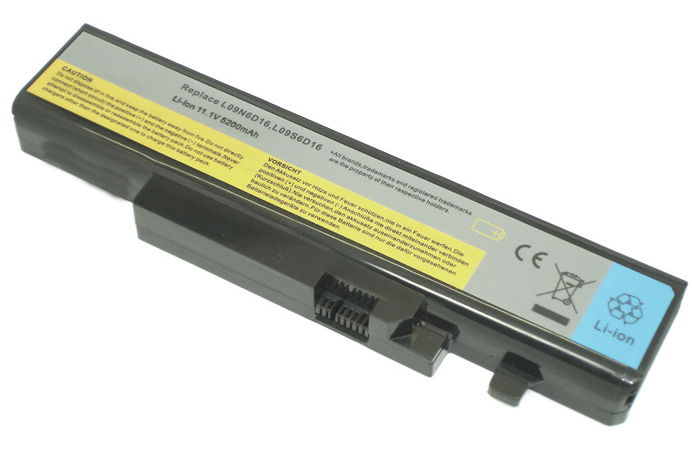 Аккумулятор для ноутбука Lenovo IdeaPad Y460, Y560, Y560A, B560G, V560 (L09S6D16) 11.1V 5200mAh 58Wh, черная, HC/OEM