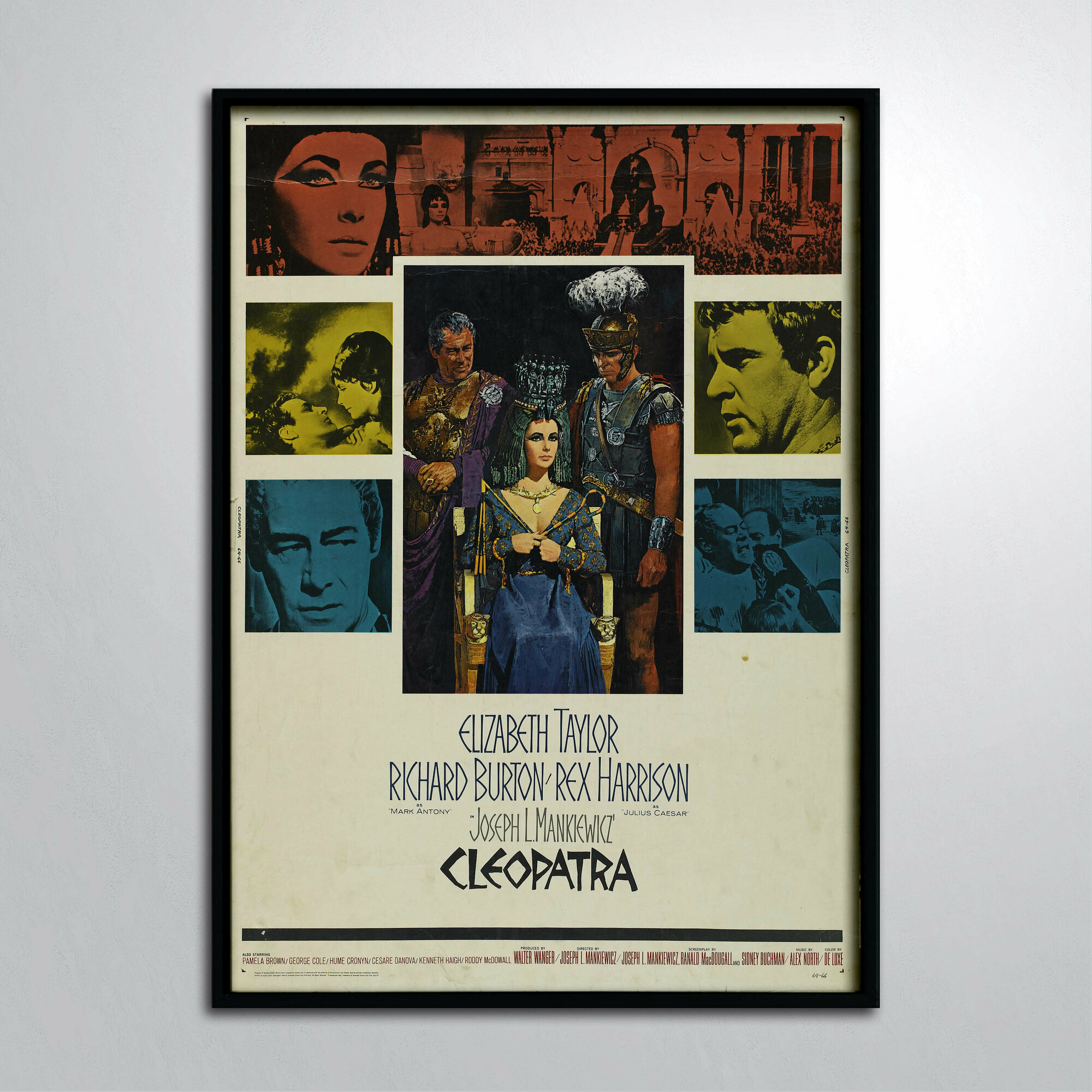 Постер без рамы/Клеопатра 1963г Элизабет Тейлор Винтаж Cleopatra