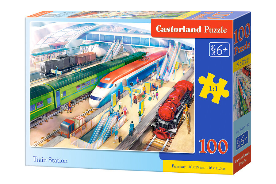 Castorland Пазл Вокзал 100 элементов 1190/B9-111190 с 6 лет