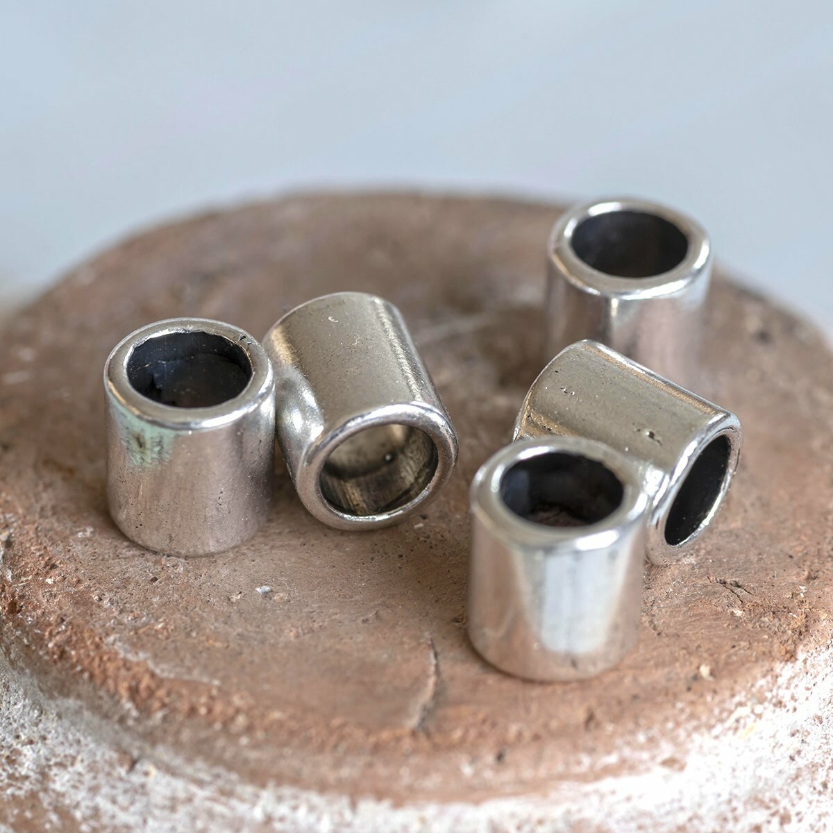 Разделитель для бусин 20 шт. / спейсер, цвет античное серебро, 9x8 мм