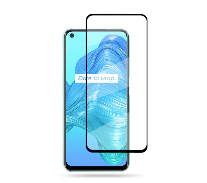 3D/5D защитное стекло MyPads для Realme 8 4G / Realme 8 Pro с закругленными изогнутыми краями которое полностью закрывает экран / дисплей по кра.