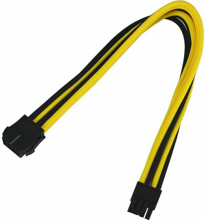 Кабель удлинительный PCI-E 8-pin - PCI-E 8-pin, 0.3м, Nanoxia (NX8PE3ESG)