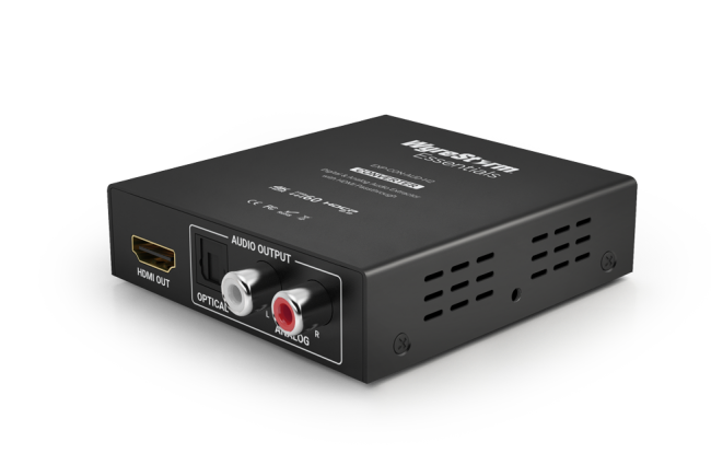 Wyrestorm exp-con-aud-h2, дэ-эмбеддер аналогого и цифрового аудио из hdmi 2.0, проходной hdmi порт.