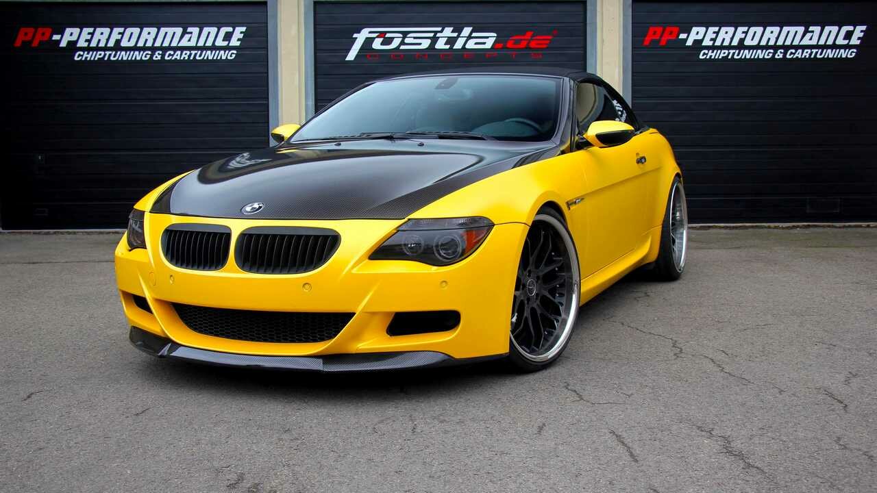 Картина на холсте 110x60 LinxOne "Бмв m6 tuning e63" интерьерная для дома / на стену / на кухню / с подрамником