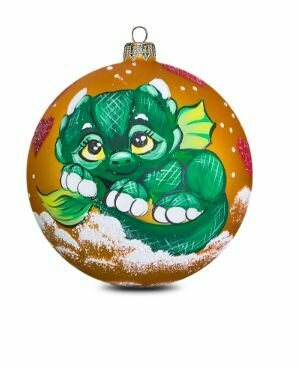 Елочный шар Дракон-крош