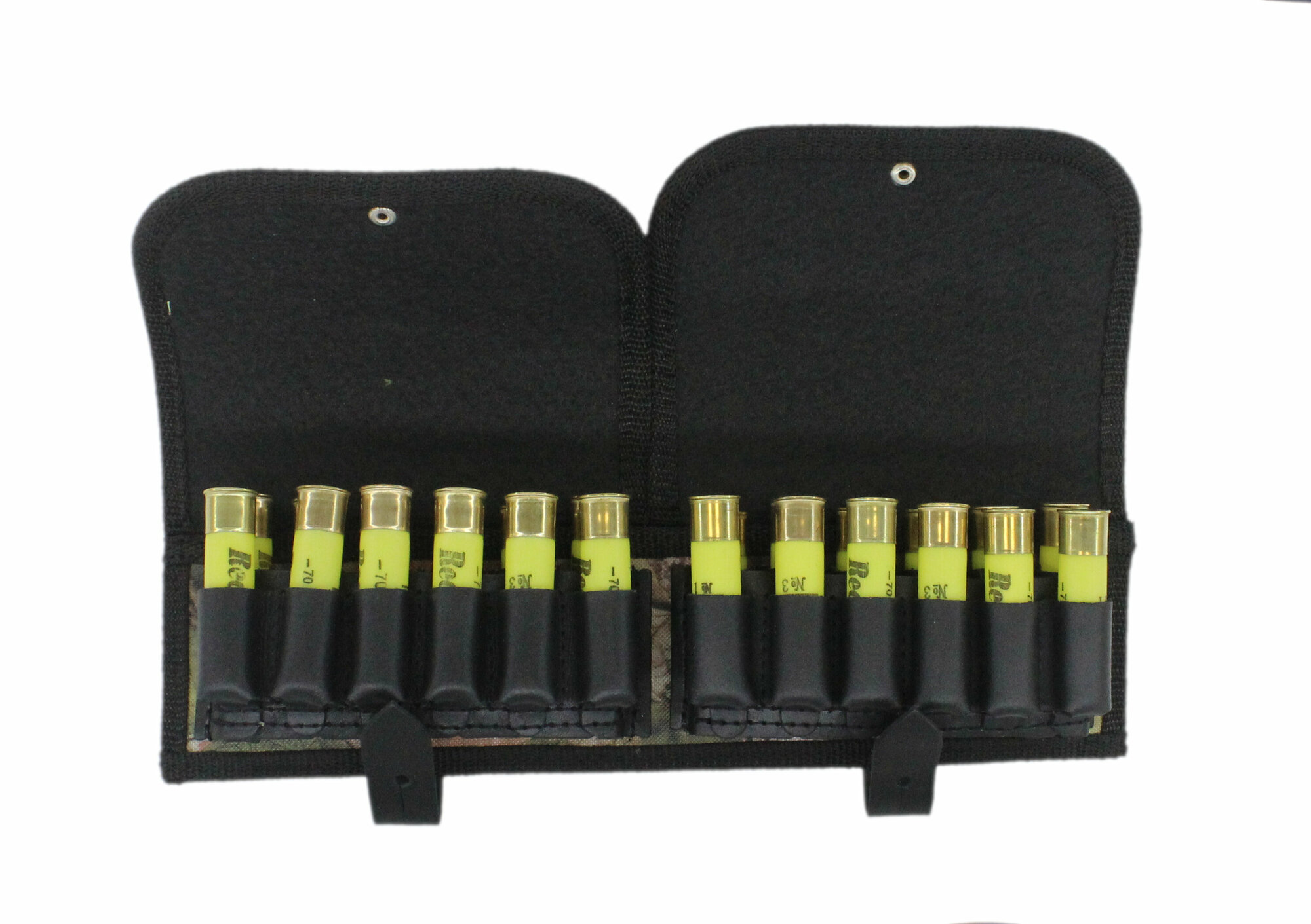 Патронташ подсумок камуфляж сдвоенный двухрядный 24 патрона 12-16 кал