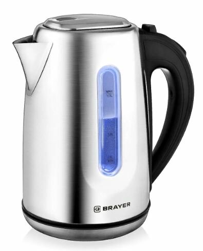 Чайник BRAYER 1014BR /2200 Вт, 1,5 л, STRIX, Cool Touch, автооткл. при. закип, LED