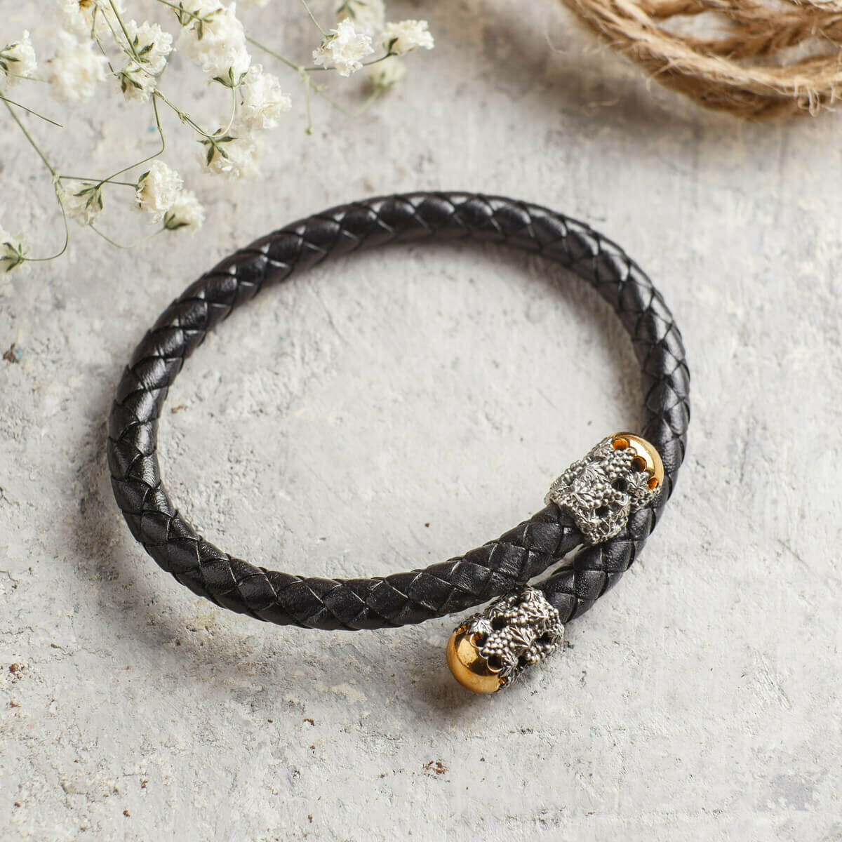 Жесткий браслет, серебро, 925 проба, золочение