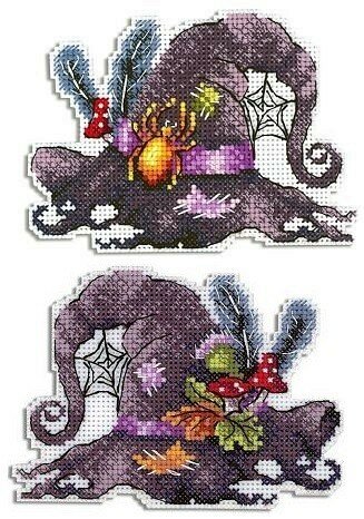 Набор для вышивания Жар-Птица #Р-865 Колдовская шляпа, Счетный крест, 13 x 9 см