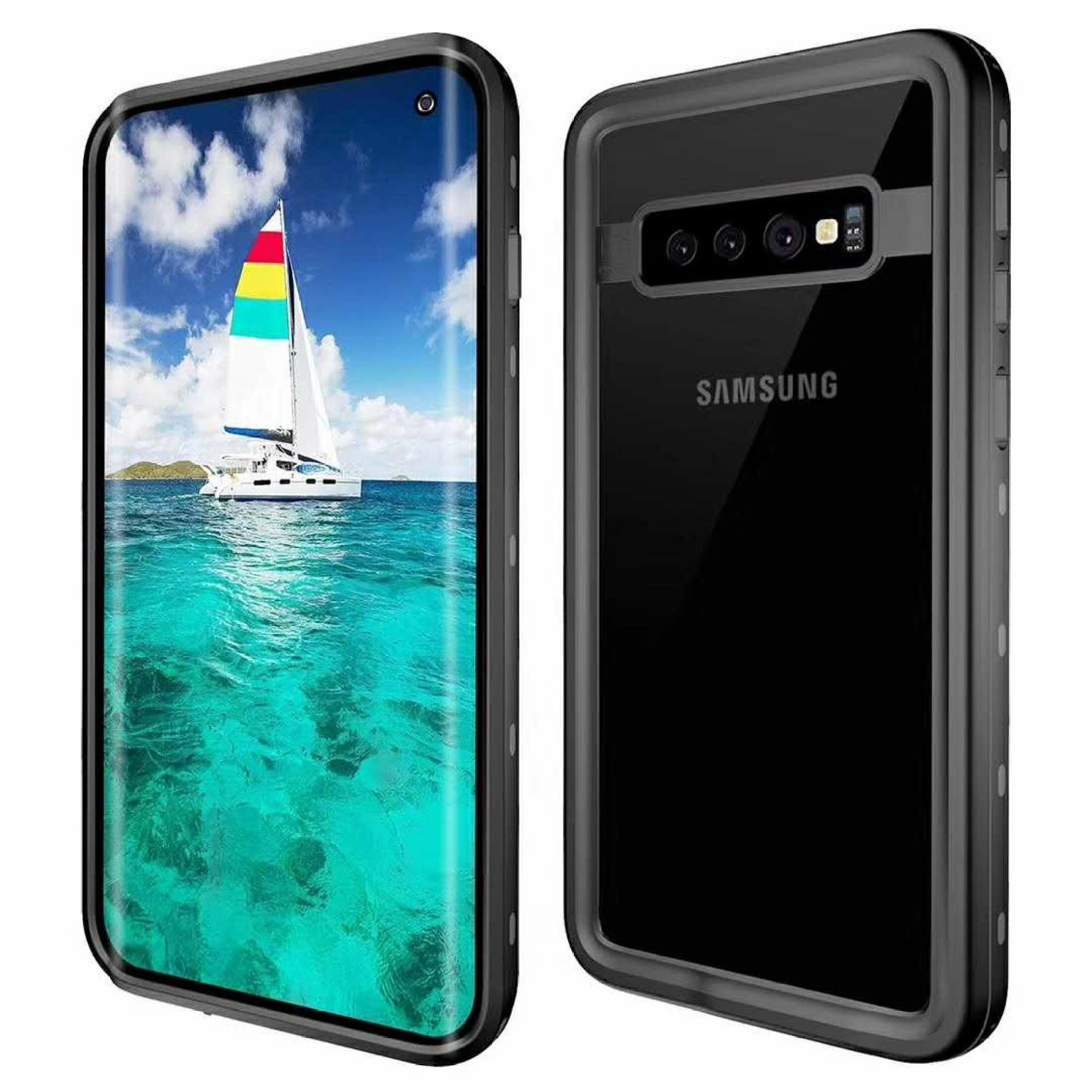 Водонепроницаемый и ударопрочный чехол Redpepper Dot+ для Samsung Galaxy S10, черный, прозрачный