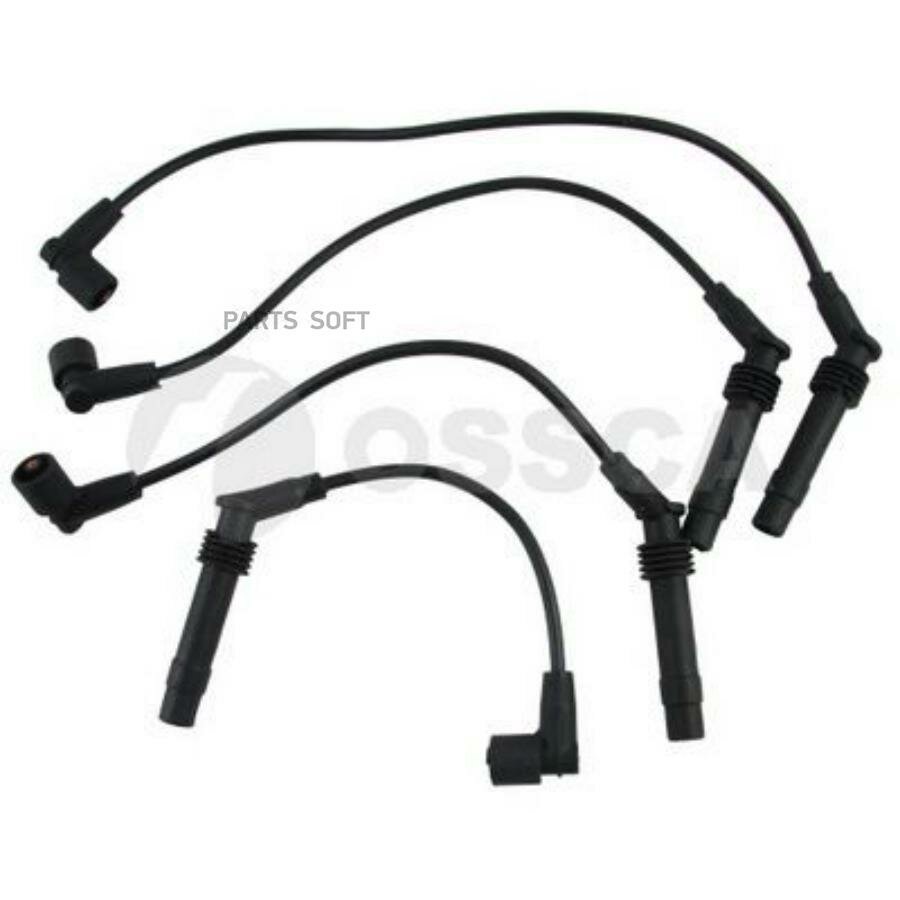 12563 OSSCA Провода высоковольтные, комплект / OPEL Corsa-B, Astra-F, Vectra-A/B 1.2/1.4/1.6SE, SZ, NZR, SZR