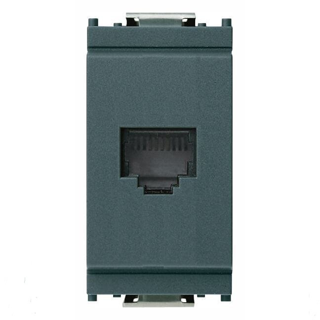 Розетка Vimar IDEA для штекера RJ11 серая 16335