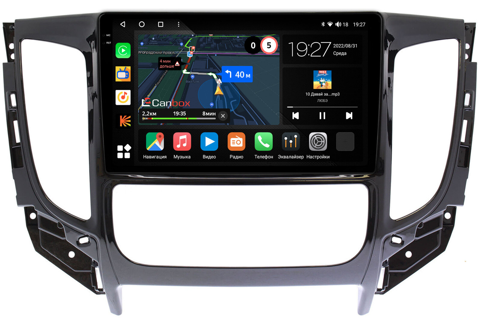 Штатная магнитола Canbox M-Line 2K 4177-9-637 Fiat Fullback 2016-2020 (авто с МКПП, с климат-контролем, глянцевая) Android 10 (4G-SIM, 2/32, DSP, QLed