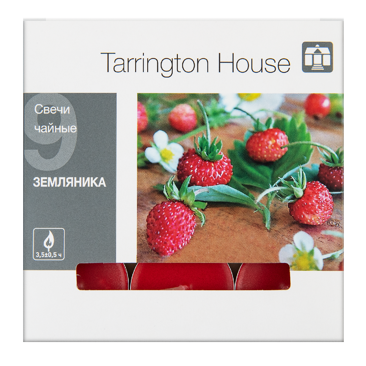 Tarrington House Свеча Чайная ароматическая Земляника, 9шт