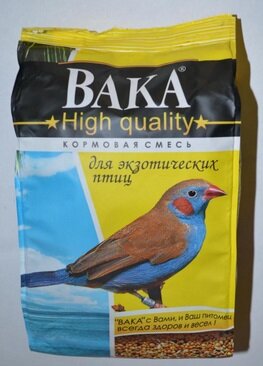 Вака High Quality Корм для экзотических птиц, 500 г.