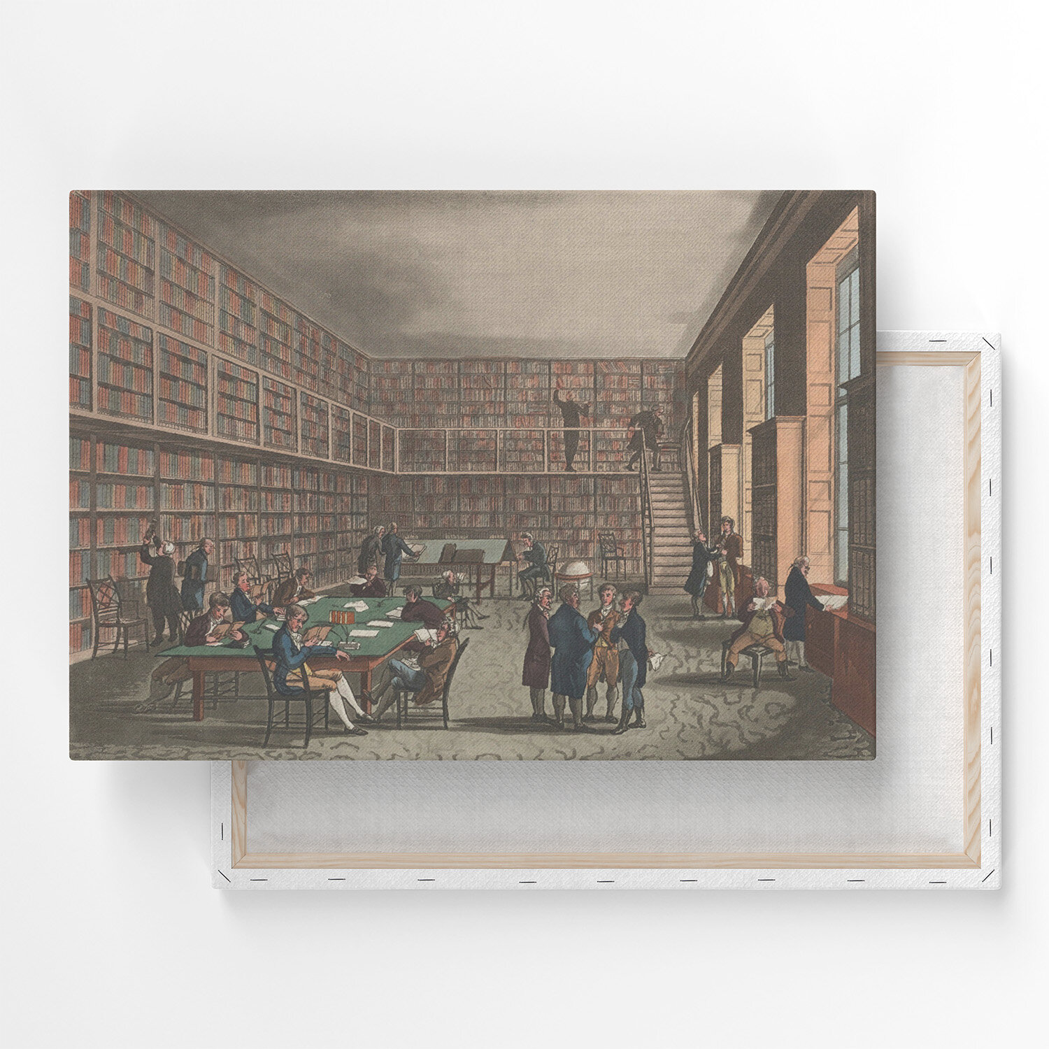 Картина на холсте, репродукция / Томас Роулендсон - Royal Institution, Albemarle / Размер 40 x 53 см