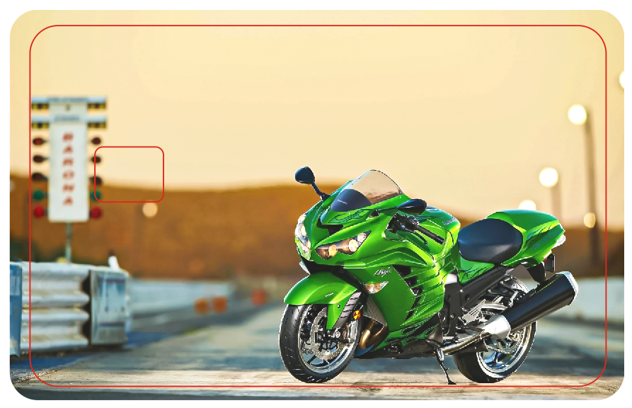 Наклейка на банковскую карту, Kawasaki 14