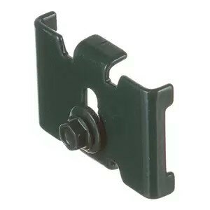 Крепление скоба-саморез для панелей 3D универсальное зеленое RAL 6005 (20 шт.)