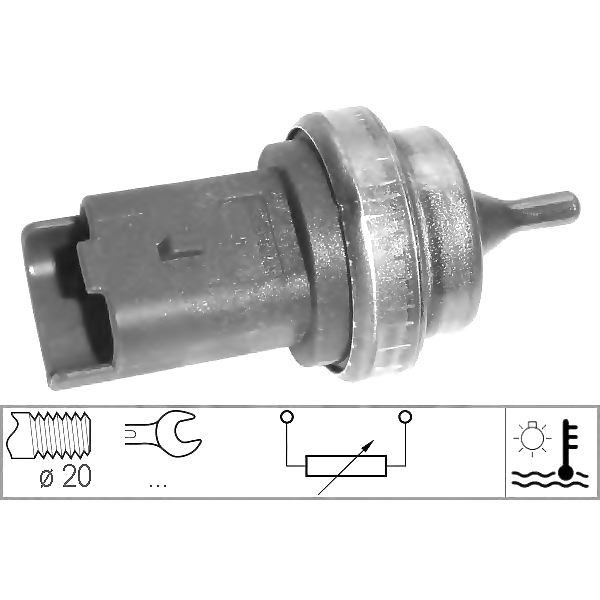 ERA 330552 (00001338F3 / 00001338F8 / 0905083) датчик температуры охлаждающей жидкости citroen: Berlingo (Берлинго)