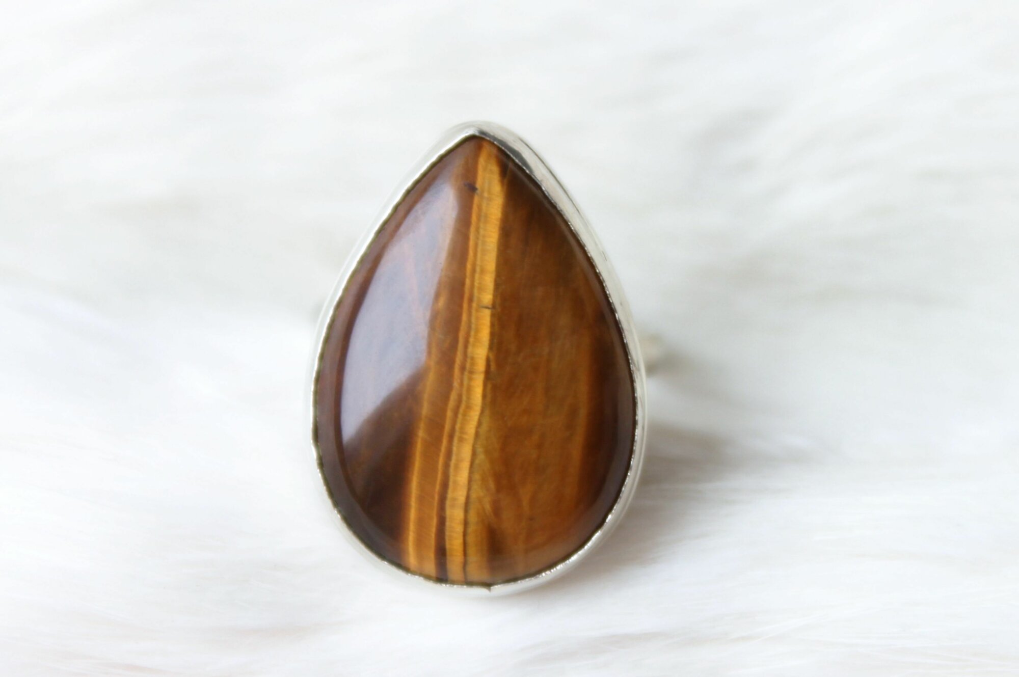 Кольцо, тигровый глаз