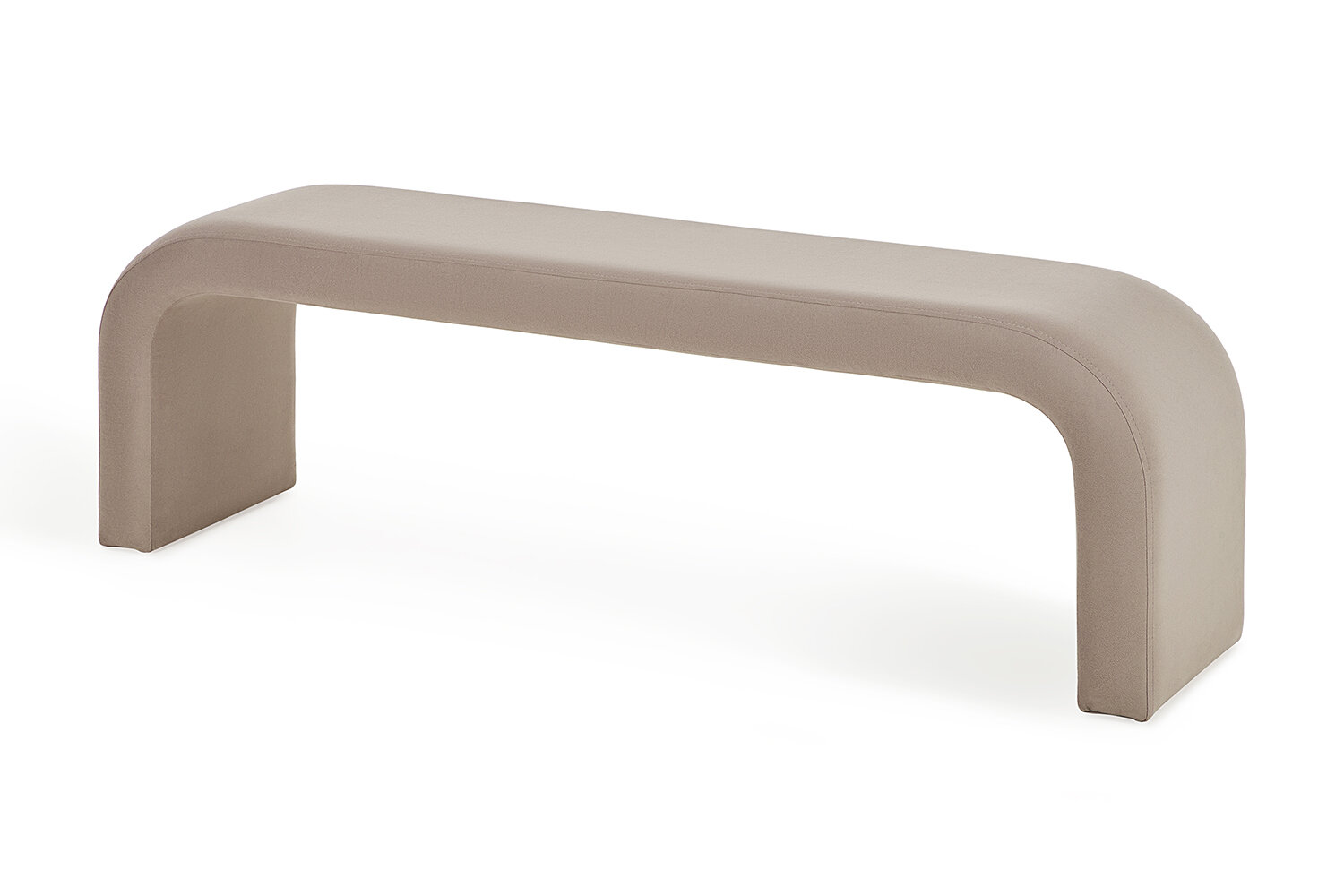 Банкетка в прихожую Hoff Верона, 146х46х33,5 см, обивка велюр, цвет серый, бежевый