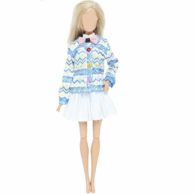 Комплект одежды для кукол 29-30 см /джемпер, топ, юбка