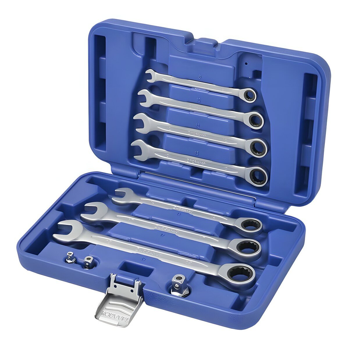 Набор ключей комбинированных с трещоткой 10 шт. (8-19 мм, кейс) кобальт 791189-10