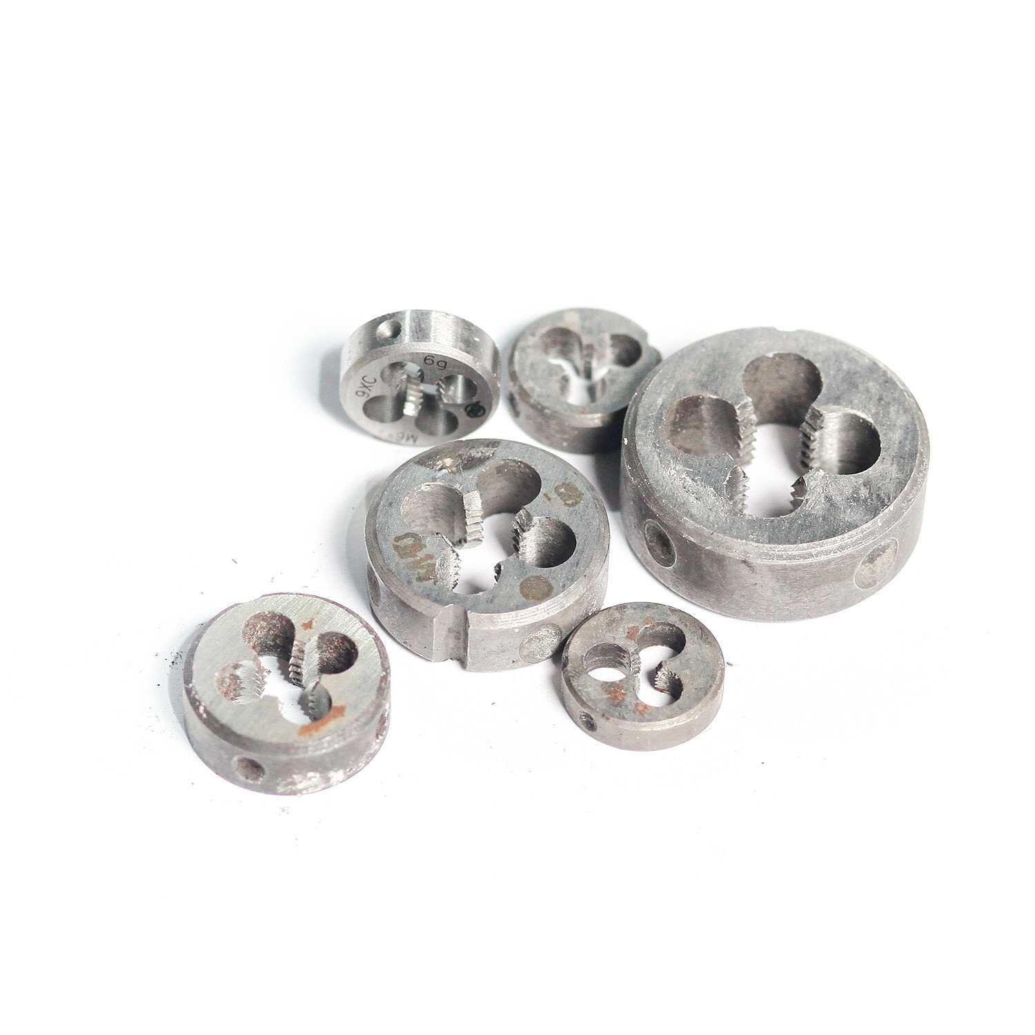 Плашка Харьковский инструментальный завод G 3/8', трубная, цилиндрическая, легированная сталь