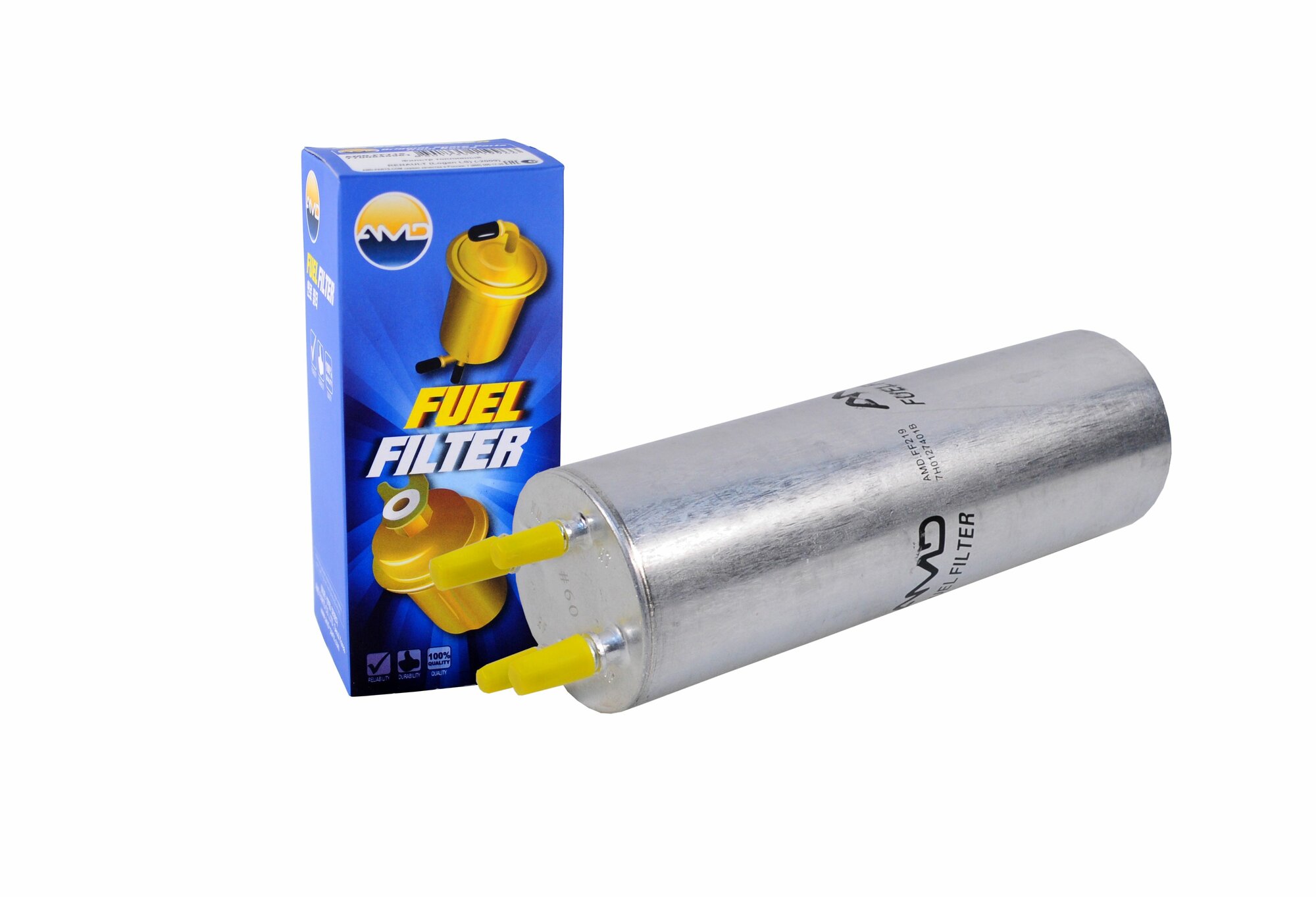 Фильтр топливный AMD FF219, для Volkswagen Transporter, длина 70мм, ширина 100мм