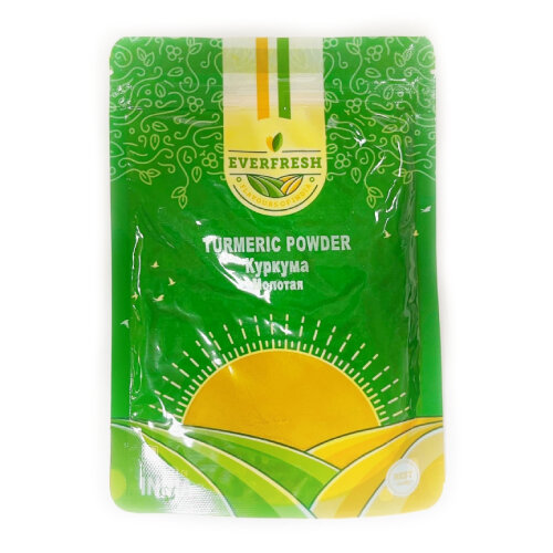 TURMERIC POWDER, Everfresh (куркума молотая, Эверфреш), 500 г.