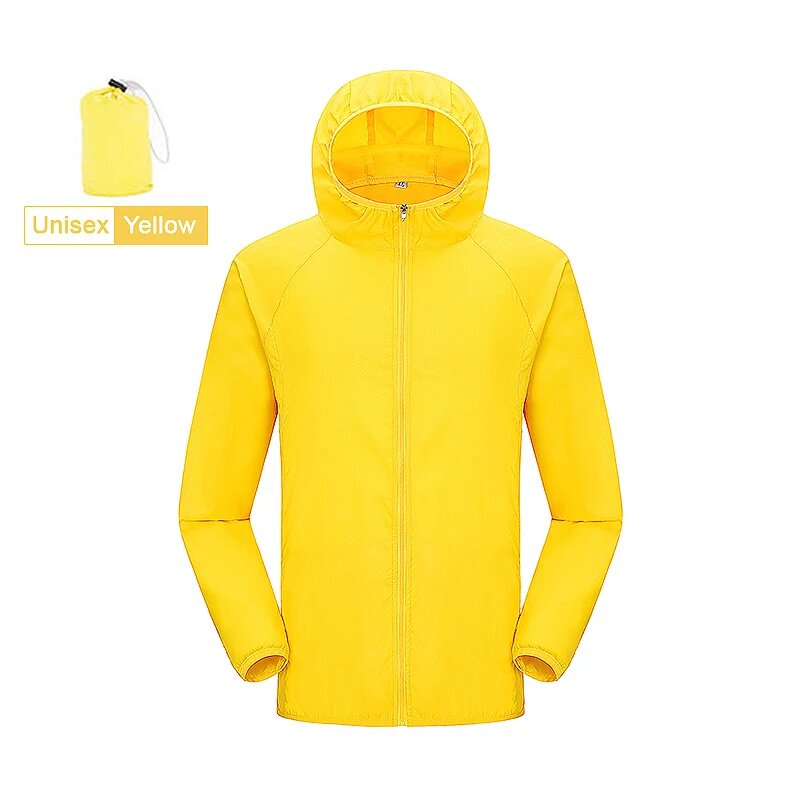 LNGXO Водонепроницаемая курточка из полиэстера Желтый, 4XL, Unisex Yellow