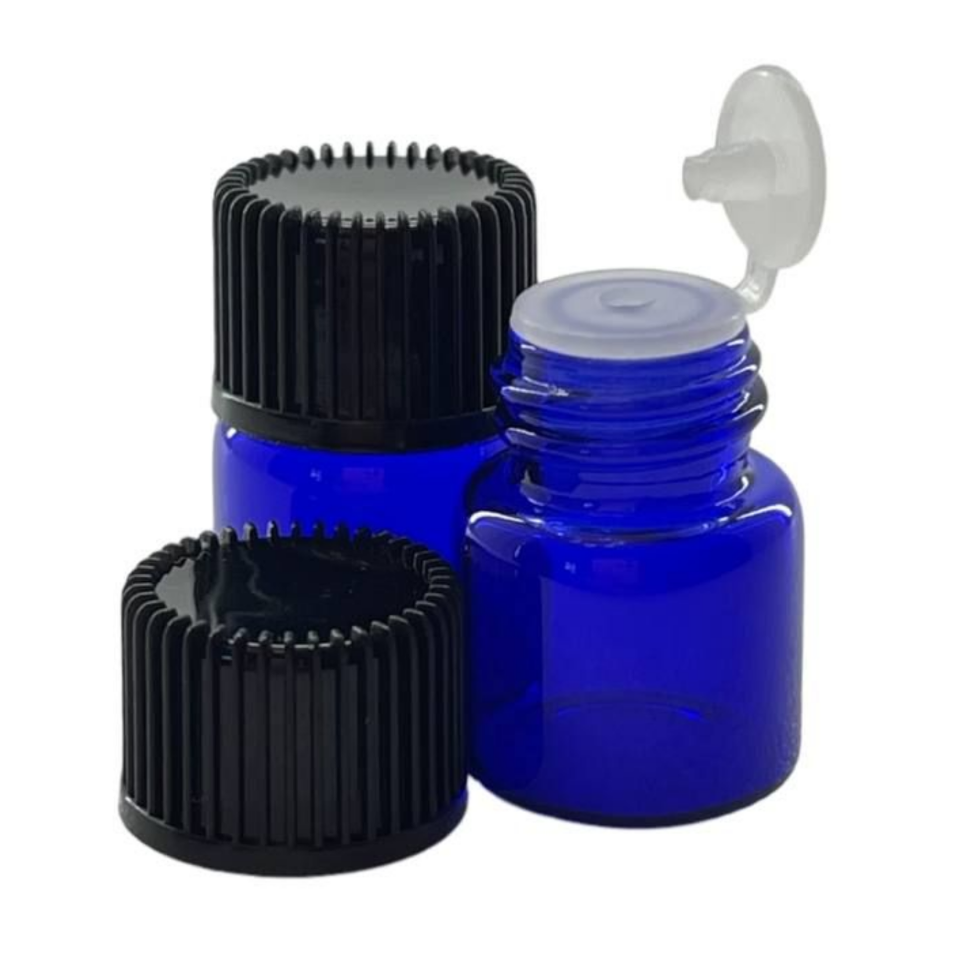 Набор пробников для эфирных масел, флакон 1 мл, 15 штук, синее стекло