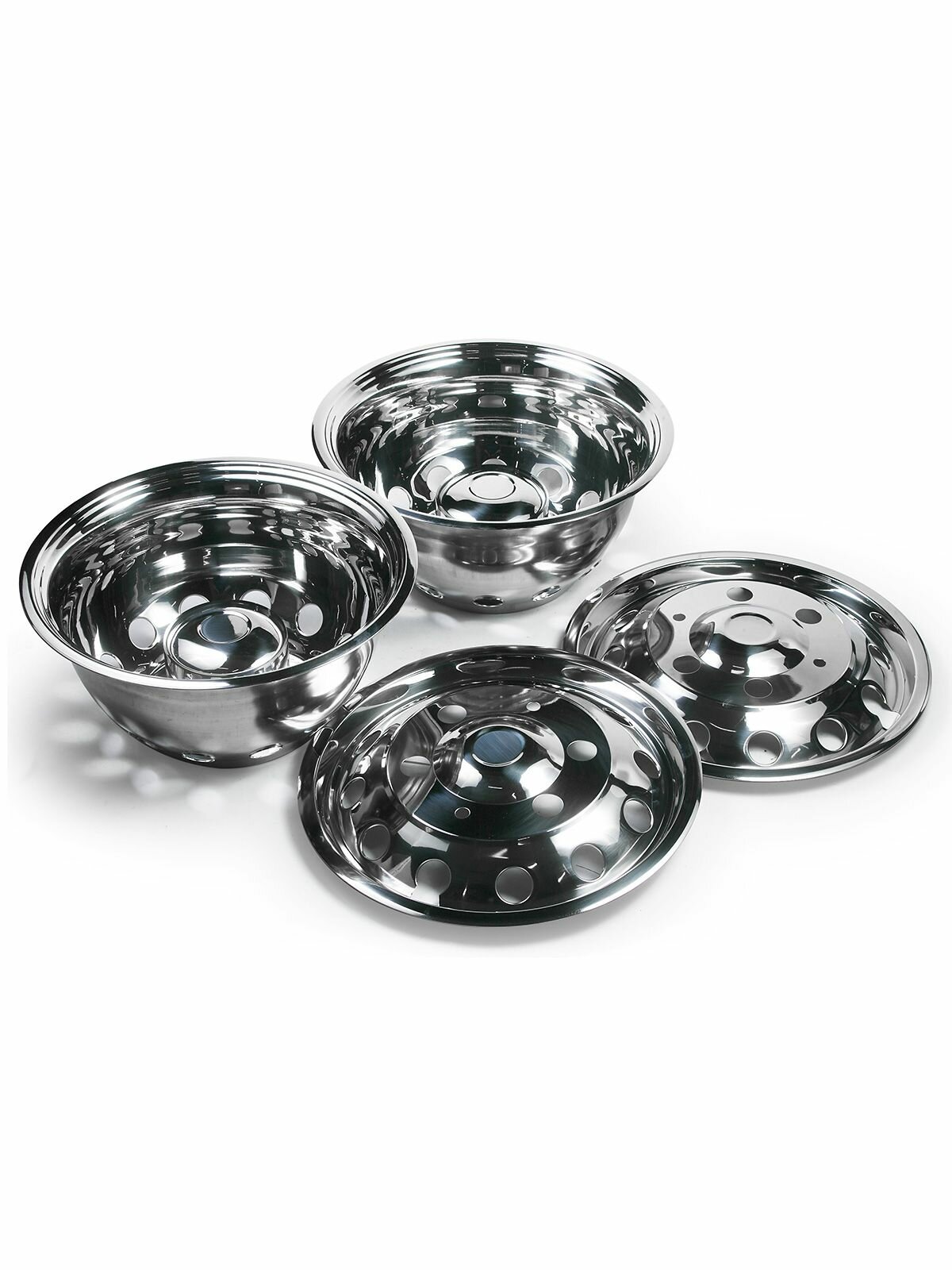 Колпаки на колёса 16" передний и задний нержавейка 263 FR (комплект - 4 шт) Ford Transit с 2014 (26302)