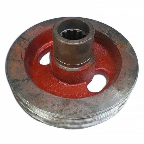 240-1005131-В Шкив Д-245.7, Д-245.16Л коленвала 2-х ручевой шлицевой оригинальная запчасть ОАО ММЗ