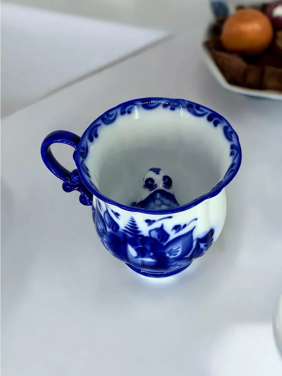 Кружка фарфоровая "Лягушка" 150 мл