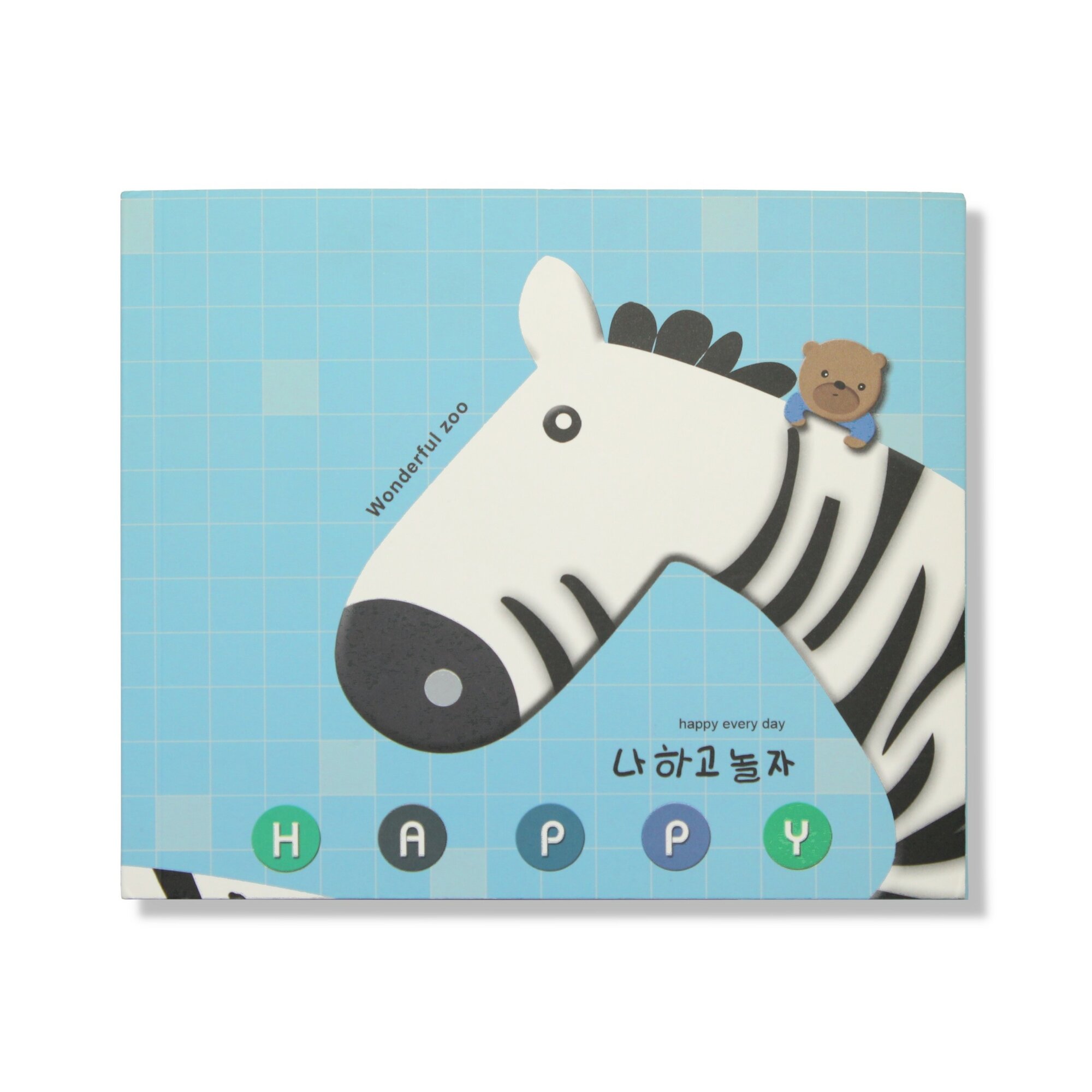 Блокнот 68 листов 137х160 мм "Happy zoo" зебра