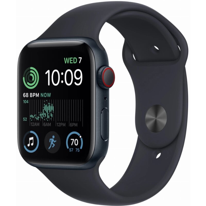 Умные часы Apple Watch Series SE Gen 2 40 мм Aluminium Case, Sport Band S/M, Midnight, темная ночь
