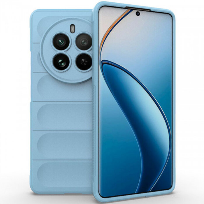 Flex Silicone Противоударный чехол для Realme 12 Pro / 12 Pro Plus с защитой камеры и микрофиброй