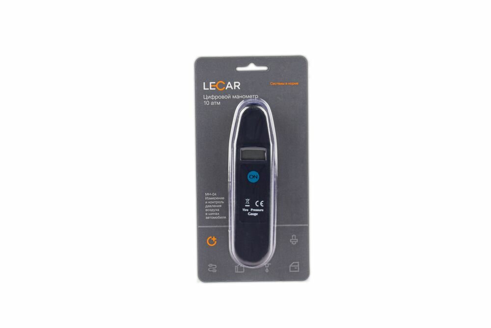 Манометр МН-04 (цифровой, 10 атм) LECAR