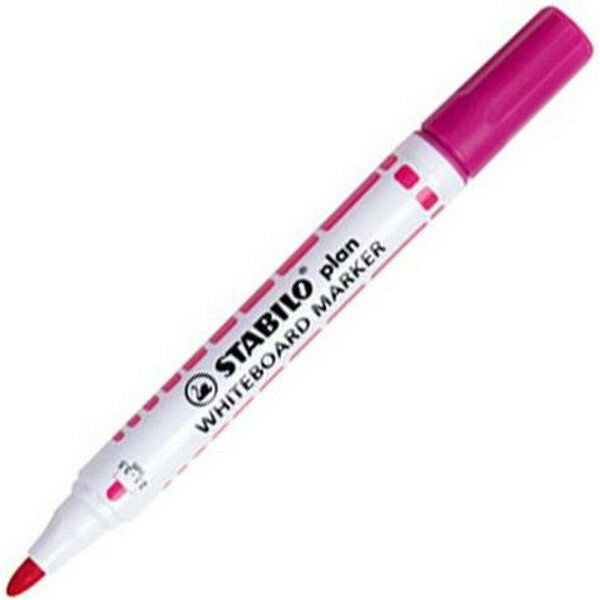 Маркер для доски Stabilo plan Whiteboard овальный наконечник 2,5-3,5 мм, Розовый (Stabilo 641/56)
