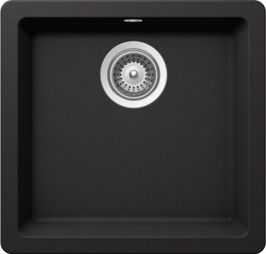 Кухонная мойка Schock Quadro 50U Cristalite неро (подстольный монтаж) 701046U