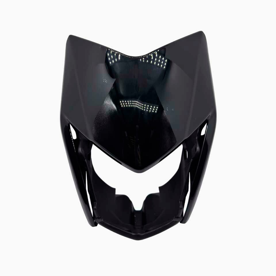 Щиток фары на мопед Alpha FX Max, LUX черный