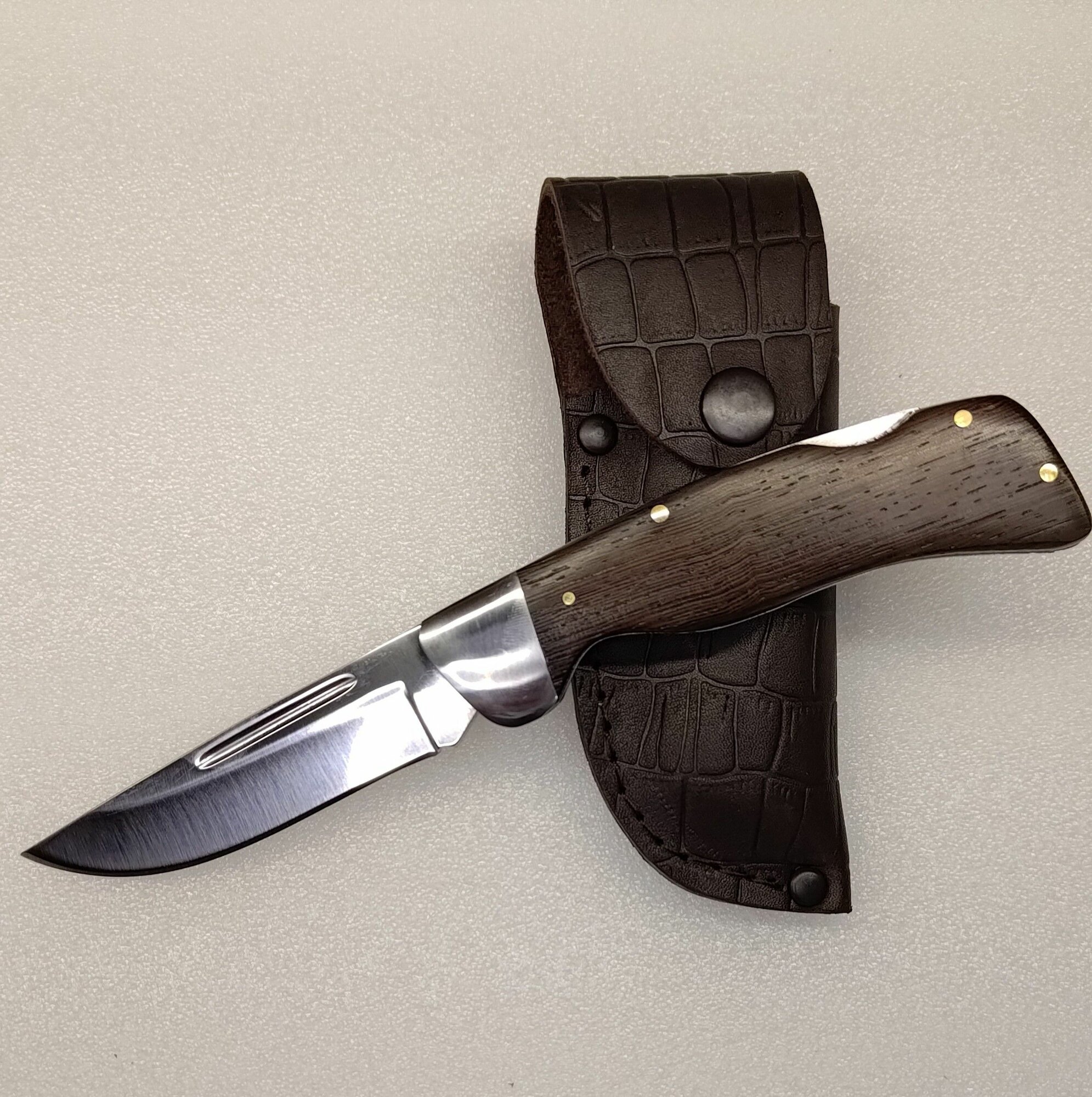 Нож складной Удобный сталь 65x13 длина 21,3см ручная работа ножны в комплекте