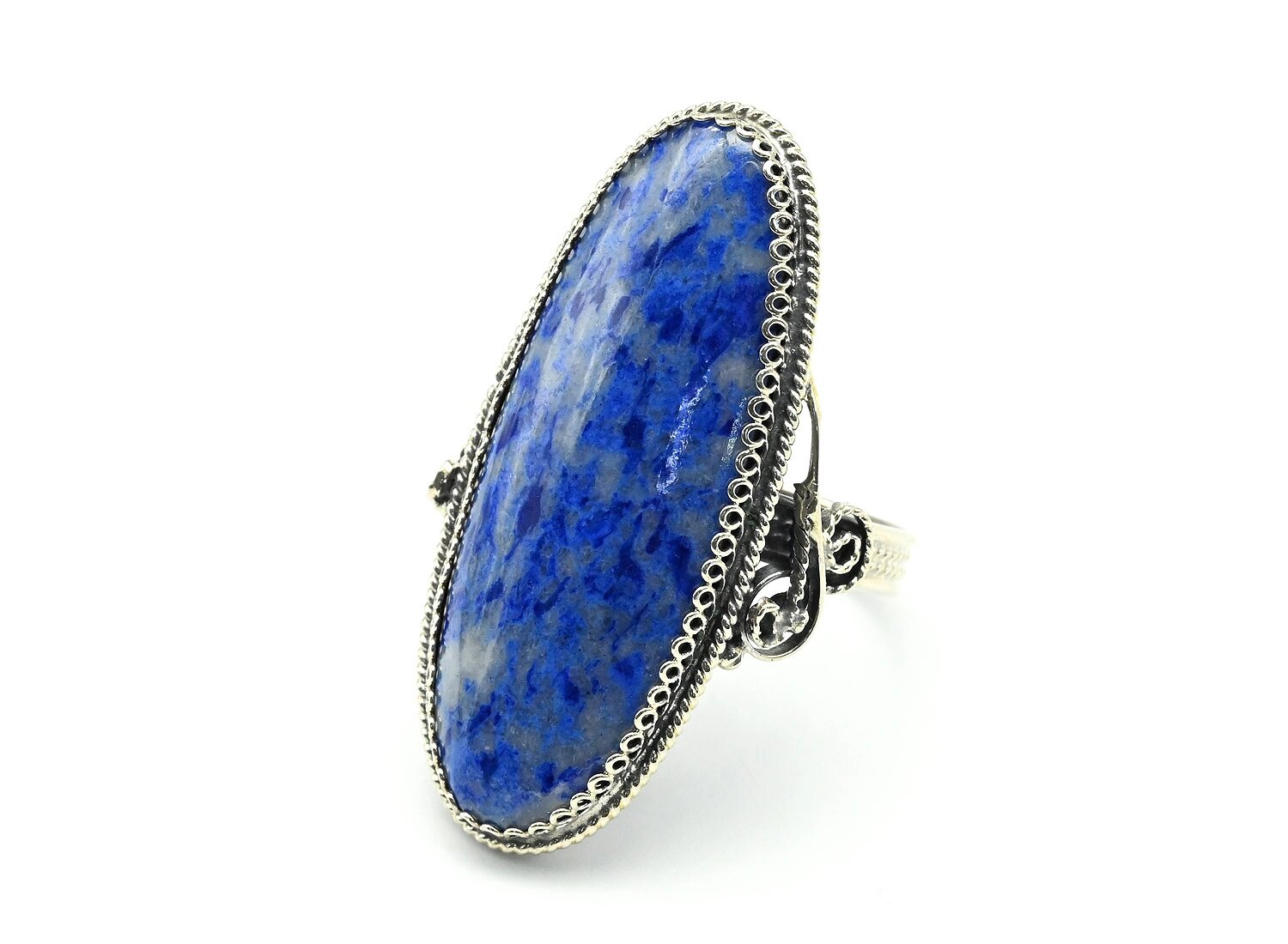 Кольцо, лазурит